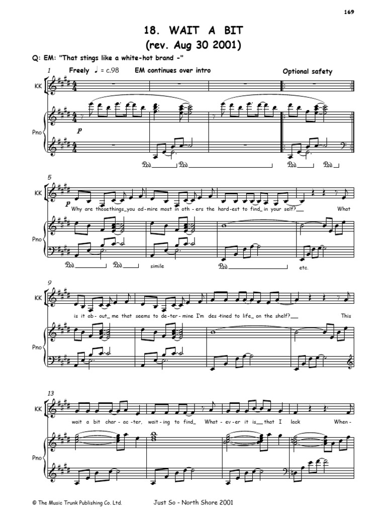 Wait A Bit | PDF | Rhythm And Meter | Musicology