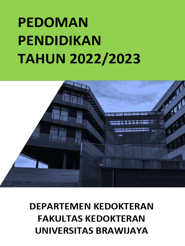Pedoman Pendidikan 2022 2023 | PDF | Sains & Matematika