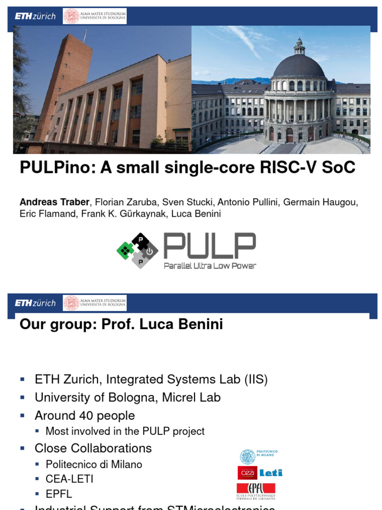 PULPino: Single-Core RISC-V SoC Overview | PDF | System On A Chip | Random Access Memory