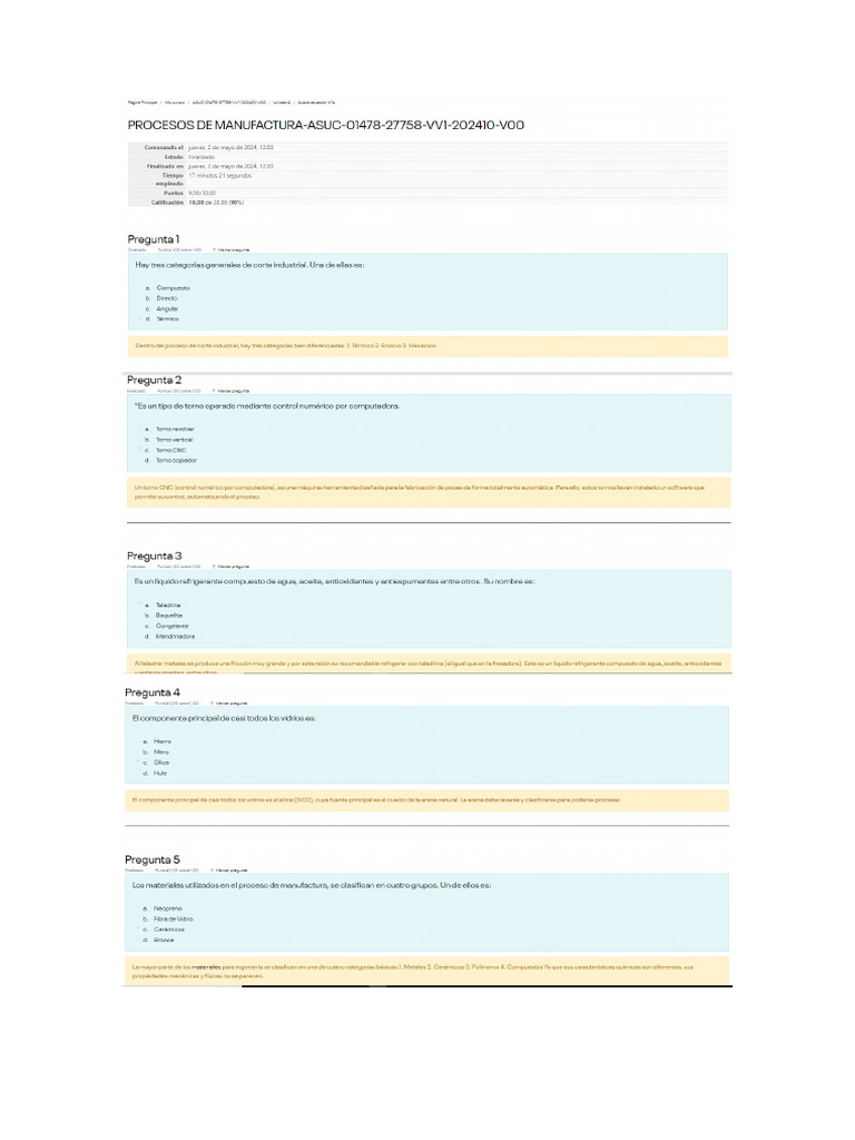 Autoevaluacion N°4 | PDF
