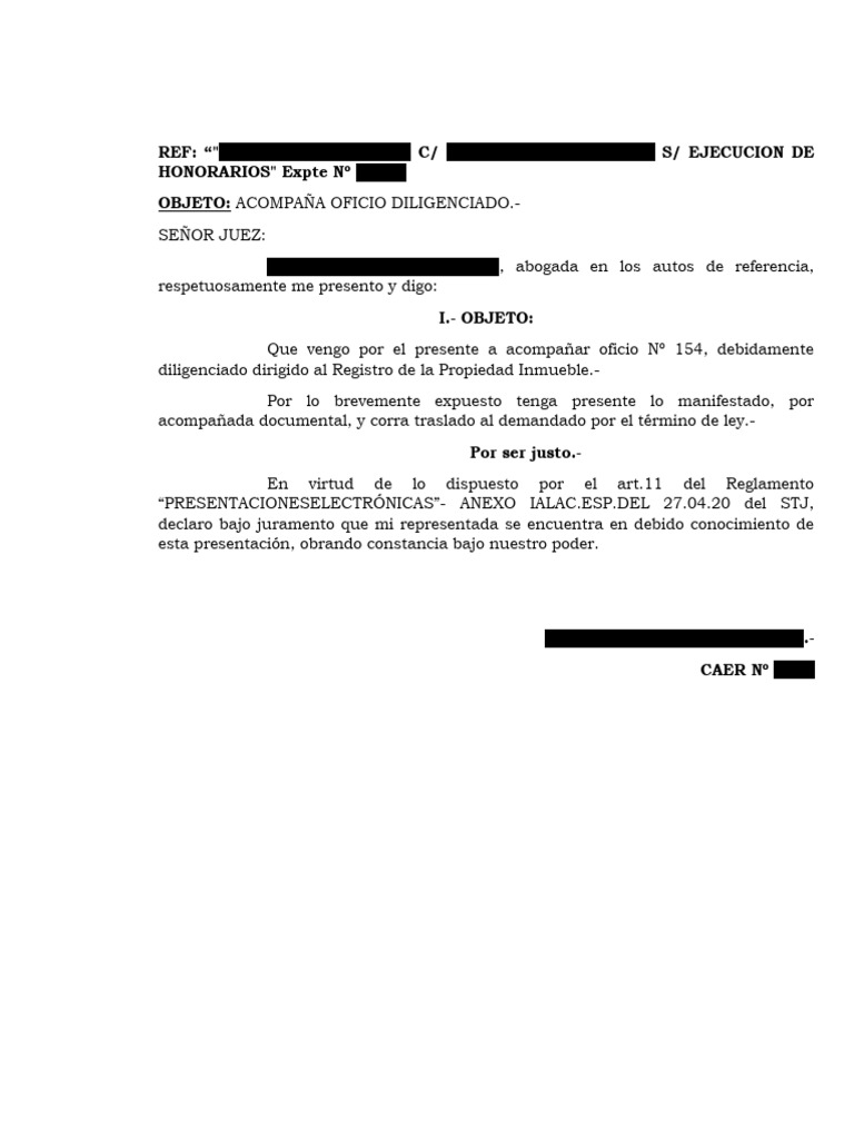 Modelo para Solicitar Oficio Reiteratorio | PDF