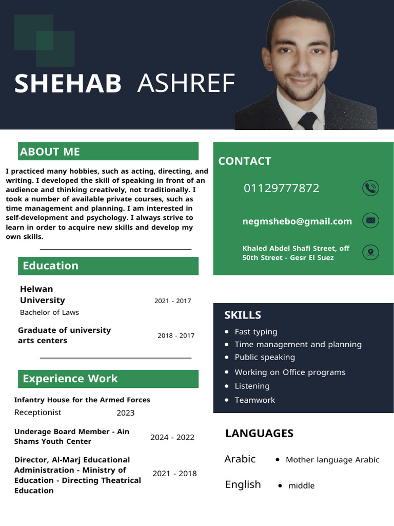 C.V Shehab AShref Abdelsabor | PDF