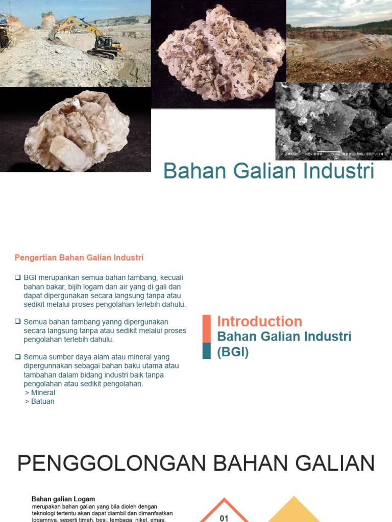 Penggolongan Bahan Galian Industri | PDF