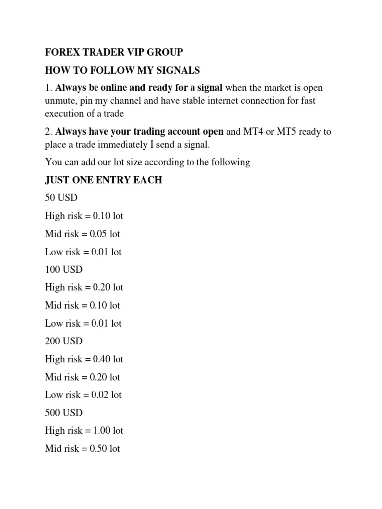 Signals Trading Guide | PDF | Order (Exchange) | Gold As An Investment