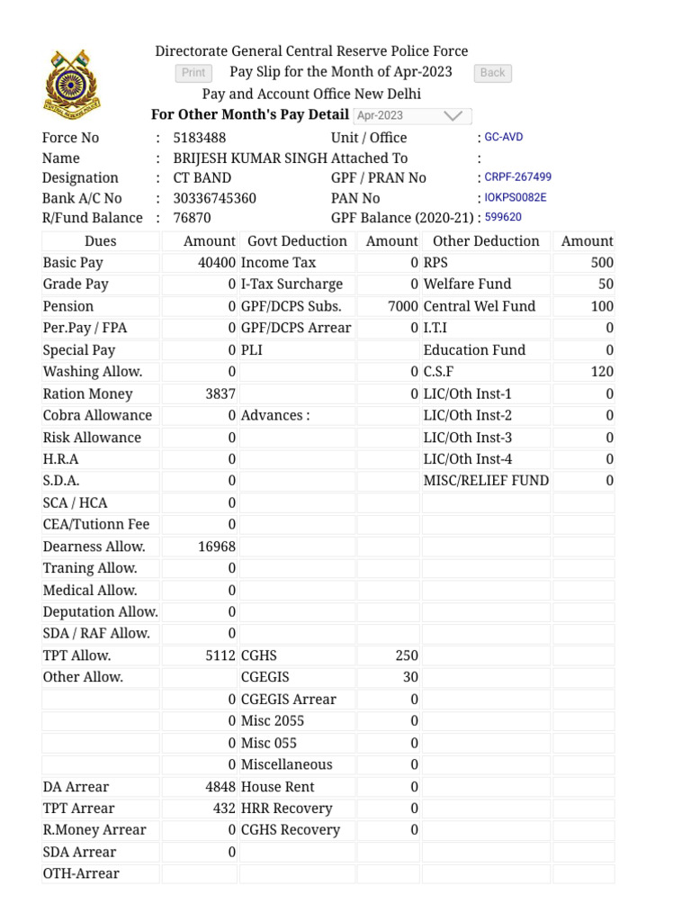 Payslip Amna Pdf Money Economies