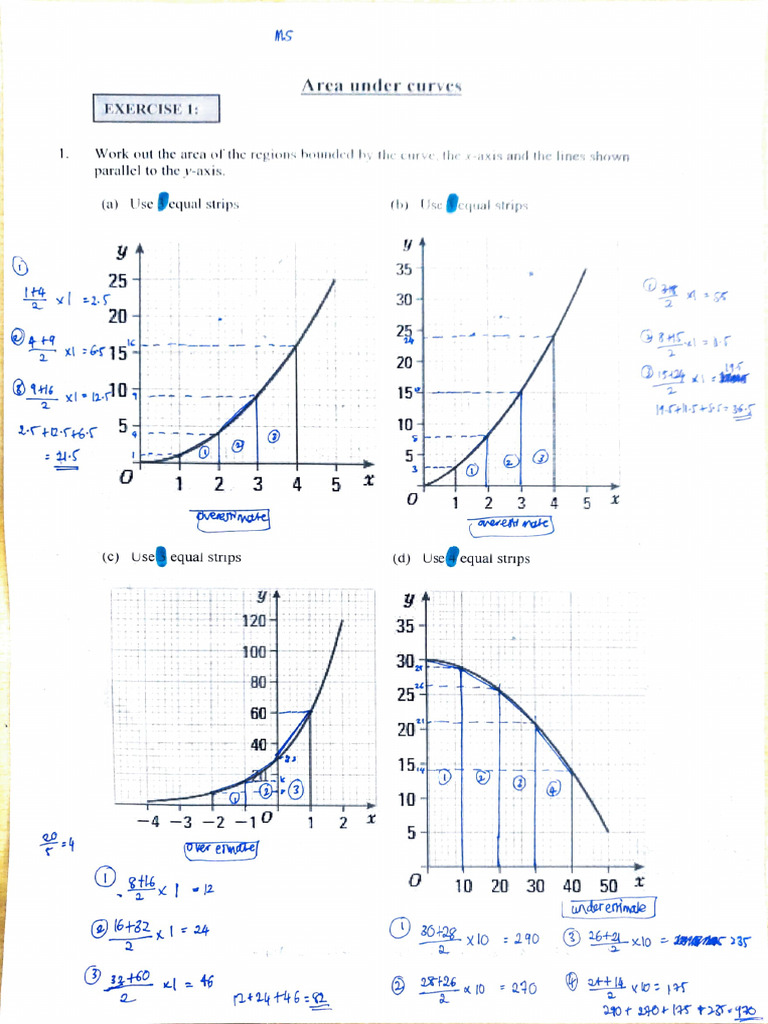 Area Under Curves | PDF