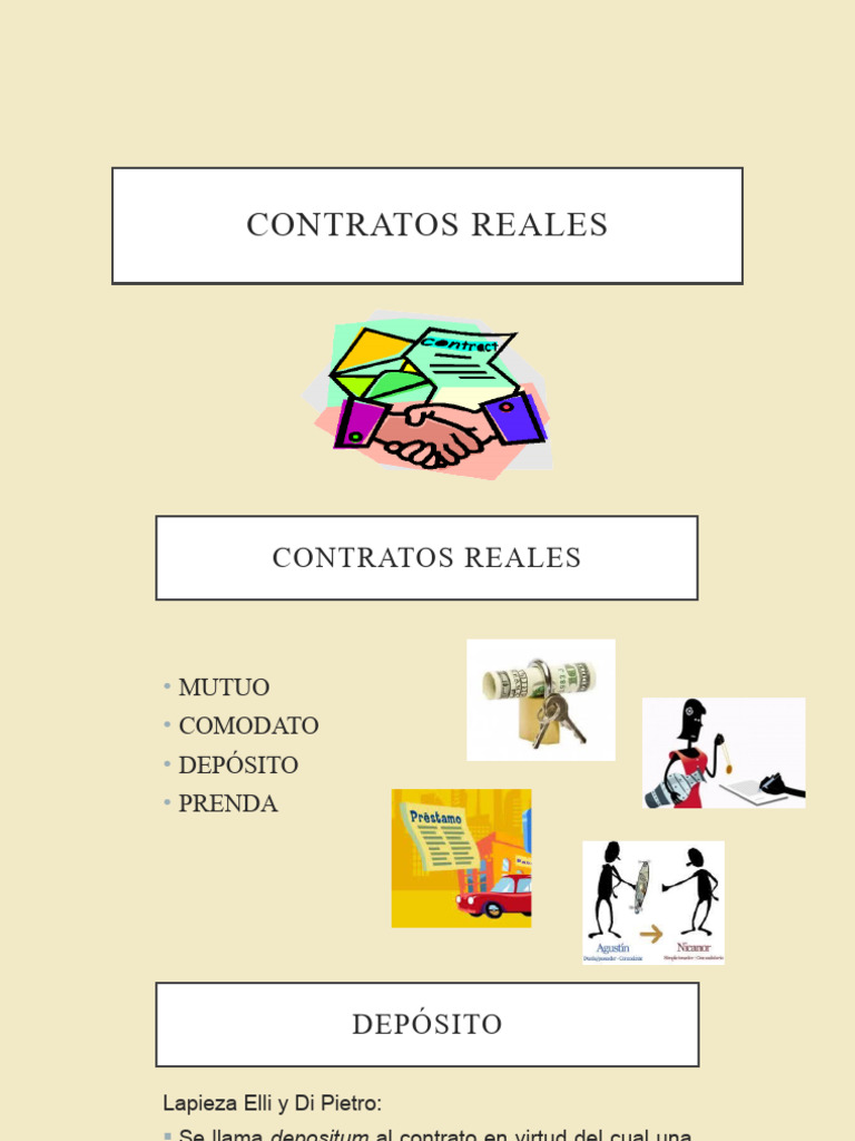 Características del Contrato de Depósito | PDF | Derecho contractual ...