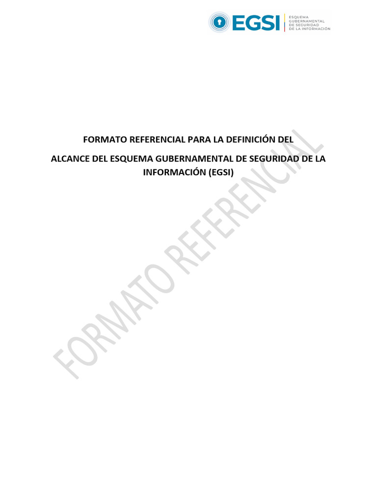 Alcance del EGSI en Instituciones | PDF | La seguridad informática ...