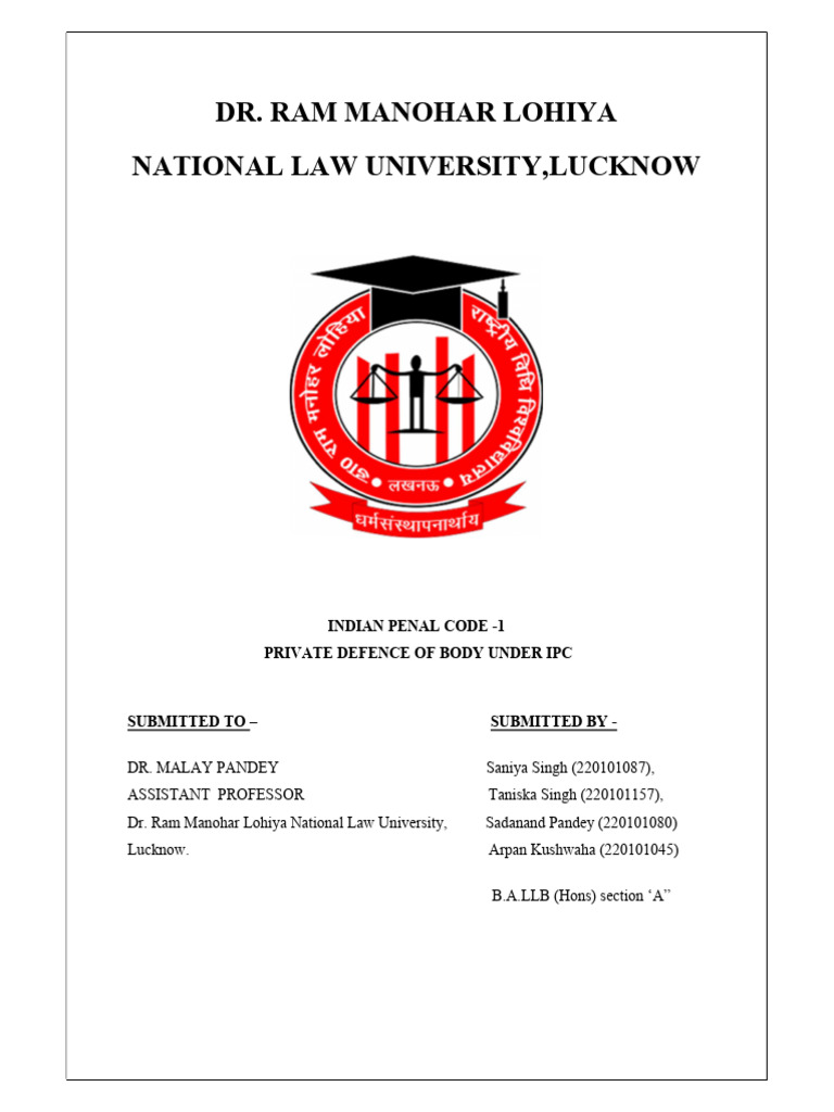 IPC project | PDF | Burden Of Proof (Law) | Assault