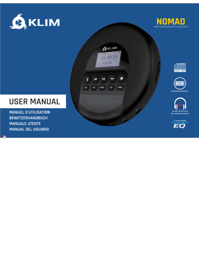 KLIM Nomad Discman | PDF
