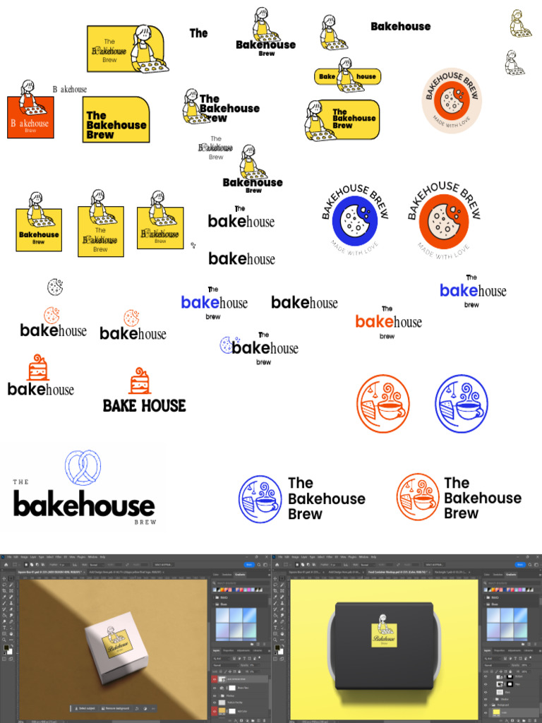Final Bakehouse Brew Chippa Logo Variations Illustrator File | PDF ...