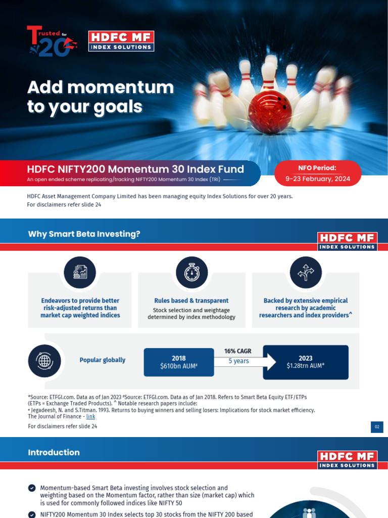 NFO Presentation - HDFC NIFTY200 Momentum 30 Index Fund | PDF | Stock ... NFO Presentation - HDFC NIFTY200 Momentum 30 Index Fund | PDF | Stock ...