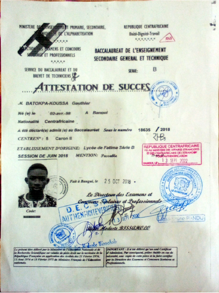 Bac Authentique | PDF