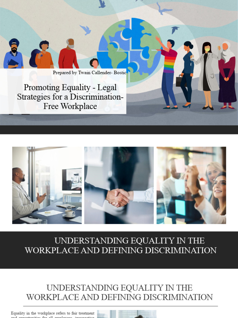 Promoting Equality Presentation | PDF | Discrimination | Social Equality