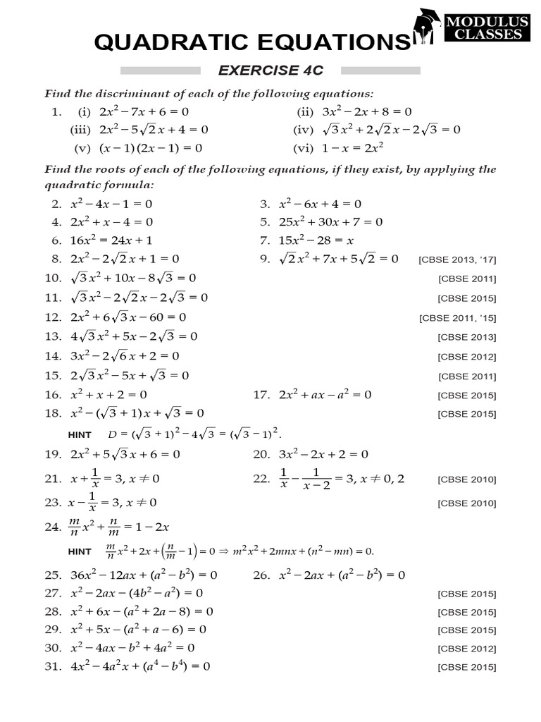 Quadratic Assignment FINAL-1 | PDF | Quadratic Equation | Real Number