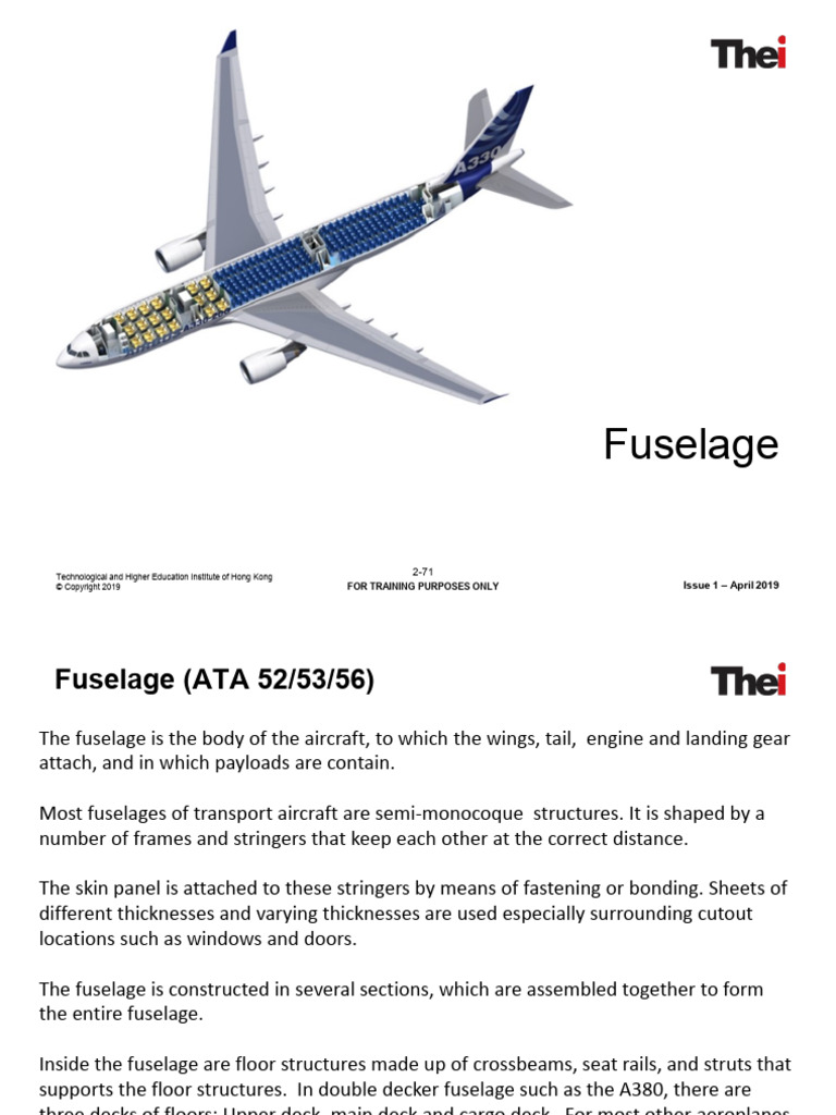 02 Aircraft Structural Major Components-Fuselage | PDF | Door | Fuselage