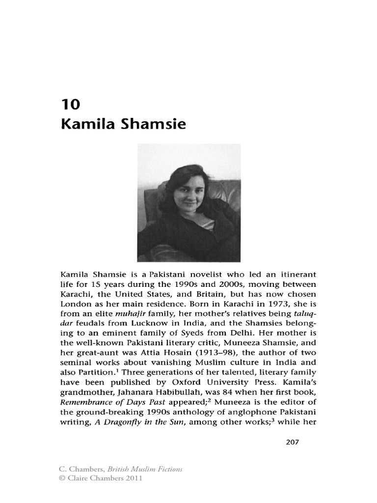 Interview with Kamila Shamsie | PDF