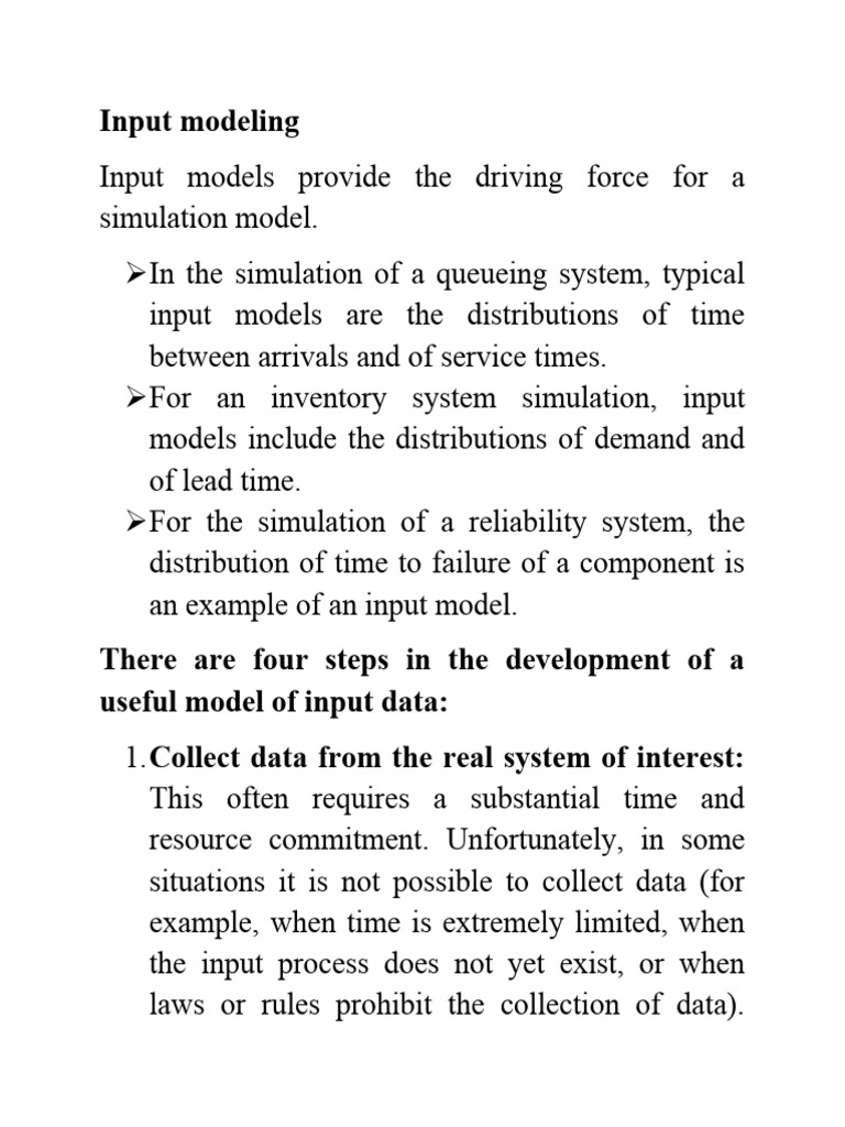 Chapter 9 Input Modeling Pdf Goodness Of Fit Simulation 8341