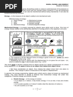 Grade 9 Physics Handout Unit 4 | PDF | Collision | Momentum