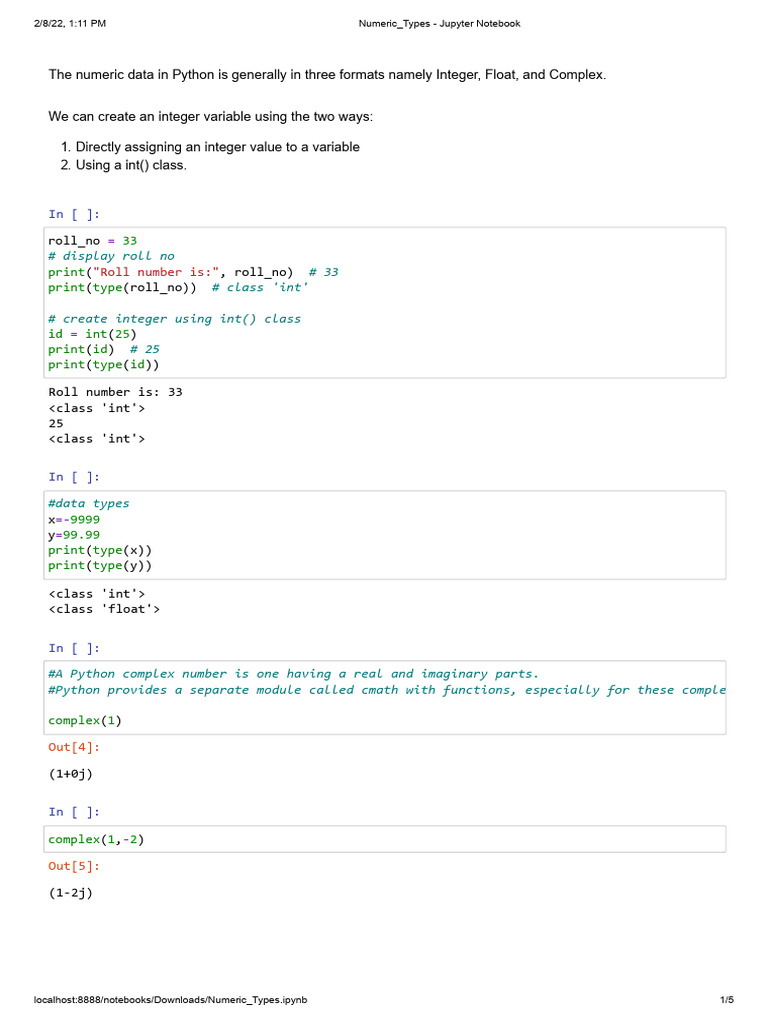 Numeric Types Download Free Pdf Data Type Integer Computer Science