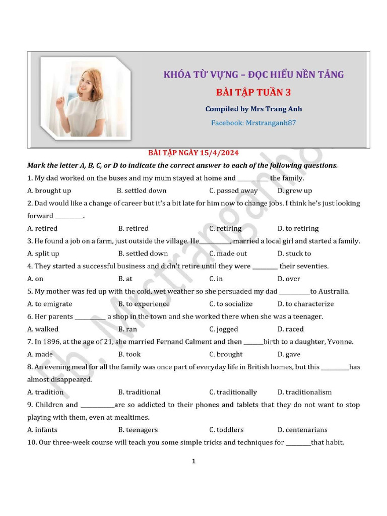 12 Trang Anh t4.2024 (TVCB) Bai Tap Tuan 3 | PDF