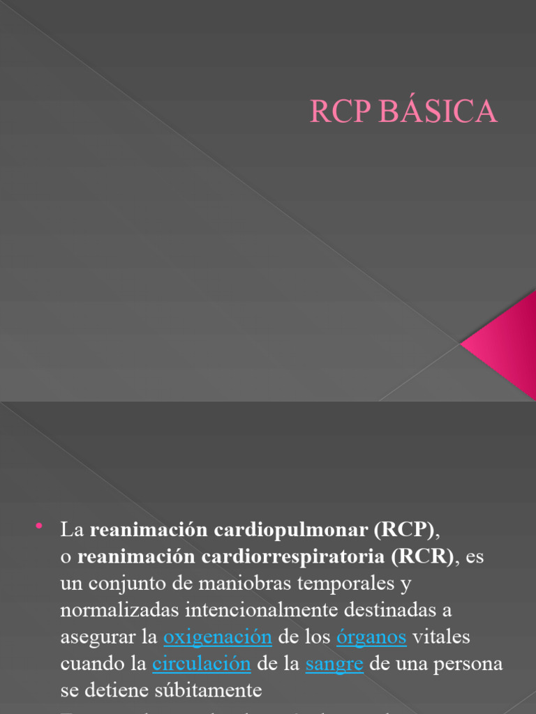 Guía RCP: Pasos y Consideraciones | PDF | Reanimación cardiopulmonar ...