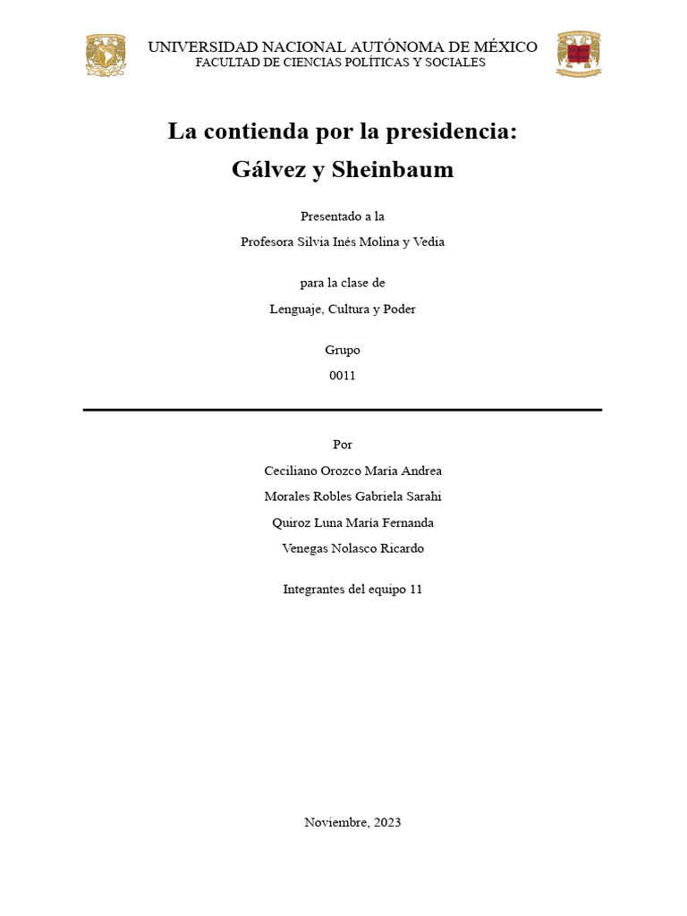 La Contienda Presidencial | PDF | Sociolingüística | Lingüística