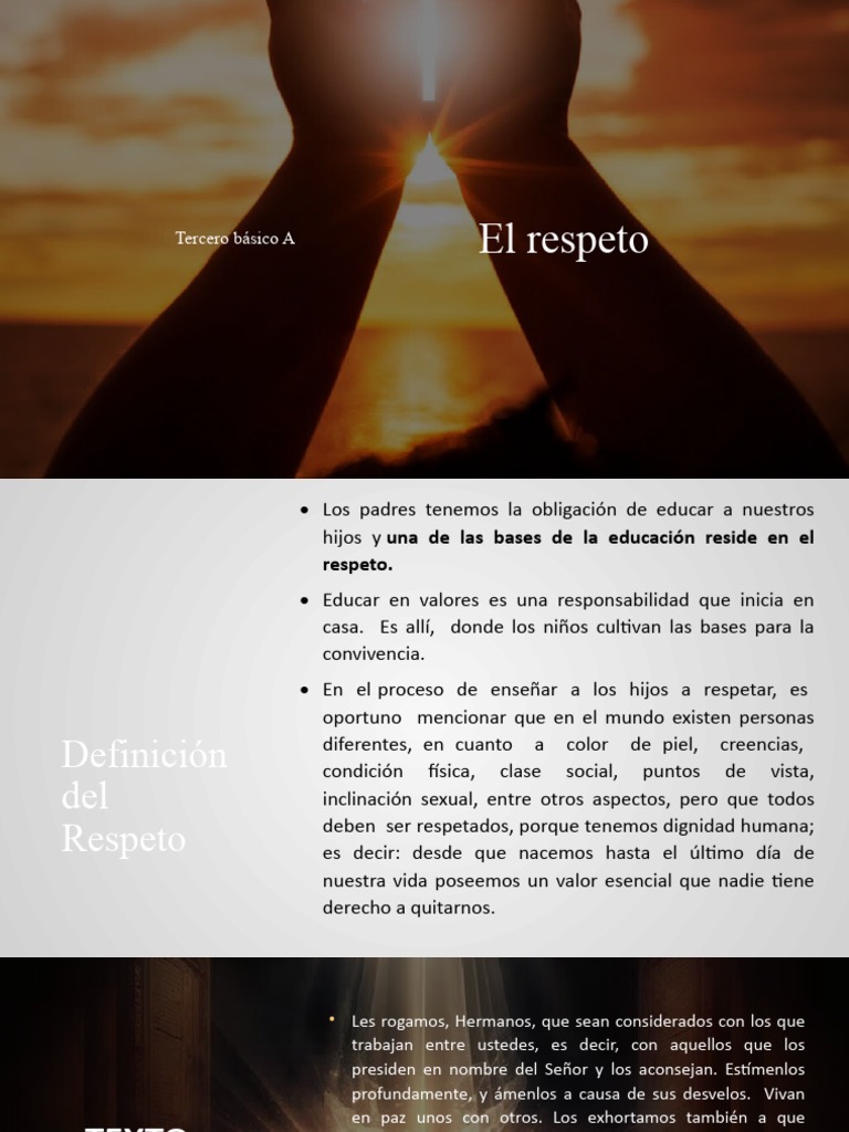 El Respeto | PDF | Amor | Mal