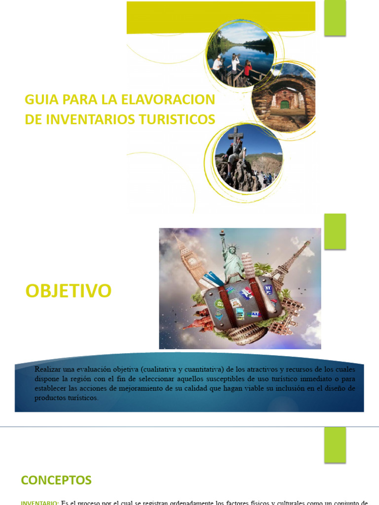Patrimonio Inventario Turístico | Descargar gratis PDF | Bienes (Ley) | Patrimonio cultural