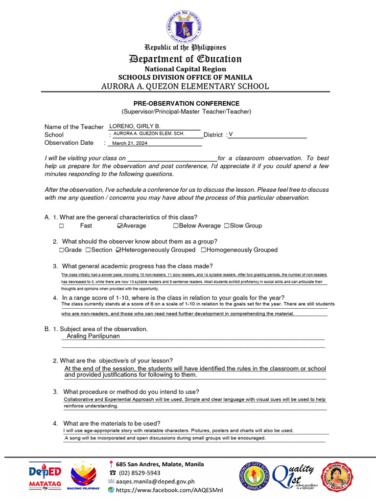 Pre Post Conference | Download Free PDF | Teachers | Educational Assessment