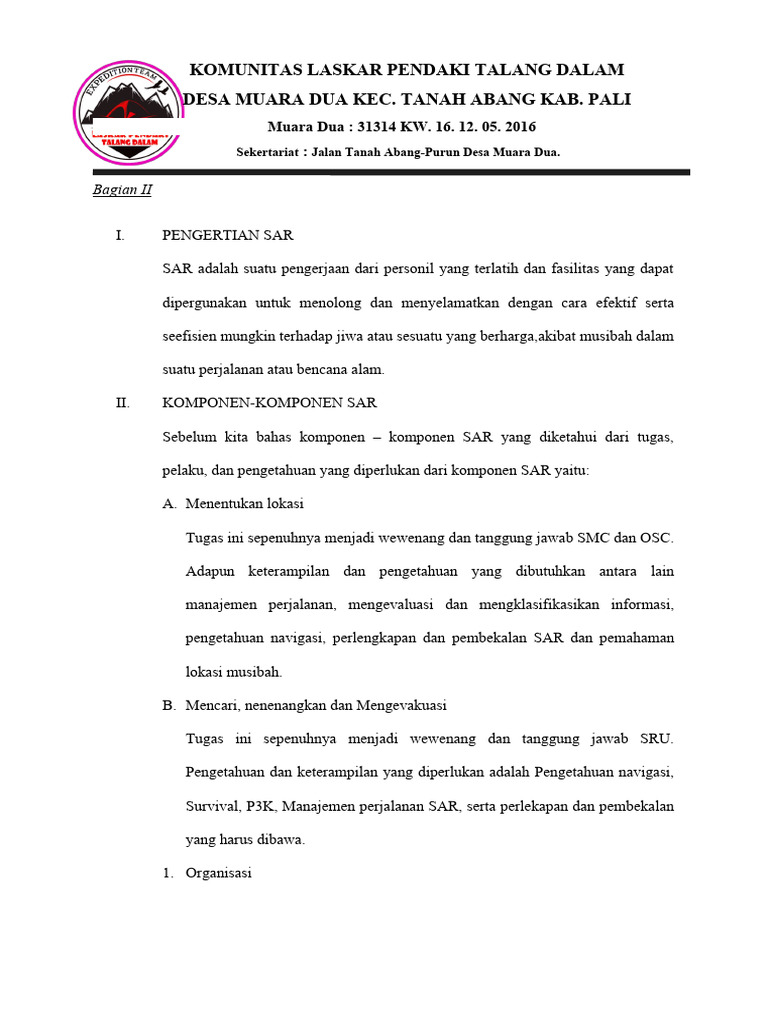 Materi Sar Bagian II | PDF