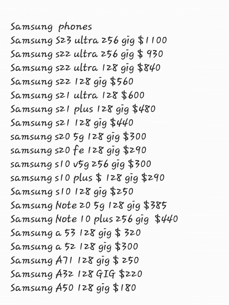 Samsung Phones | PDF