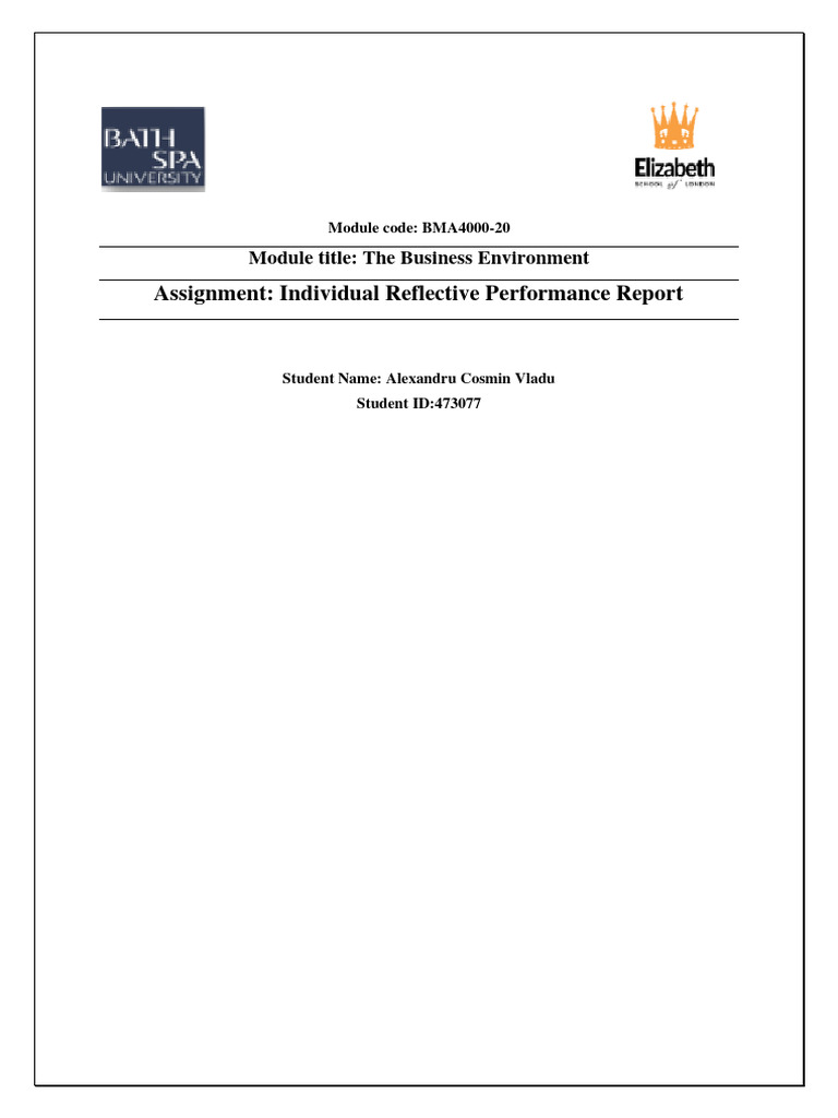The Business Environment - A2 Case Study - VA | PDF | Sustainability ...
