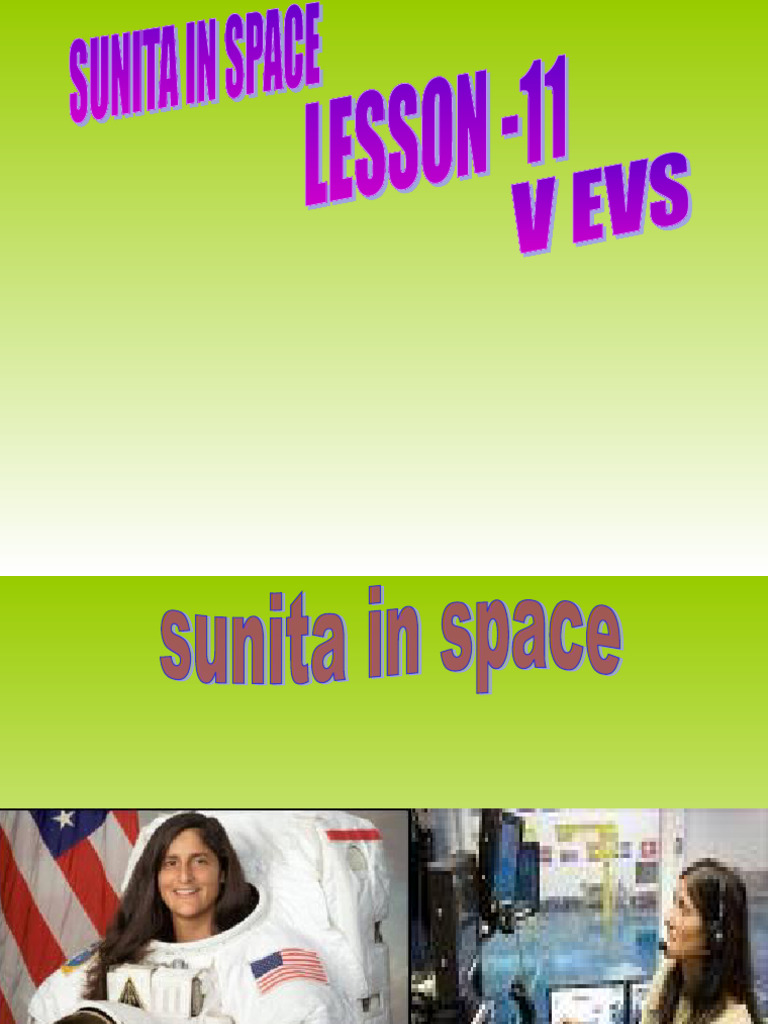 11 Sunita in Space | PDF | Moon | Outer Space