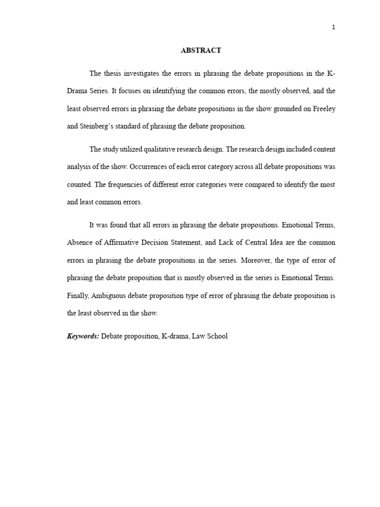 Pair1 - C3 - Analysis of Debate Proposition Phrasing Errors in The Kdrama Series Law School ...