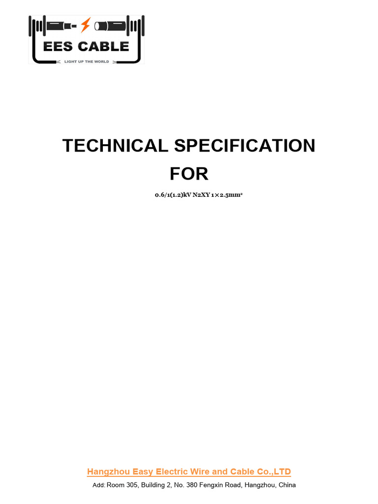IEC 1kv YJV 1c2.5 class 2 (non-compressed conductor) EES CABLE | PDF | Electrical Wiring ...