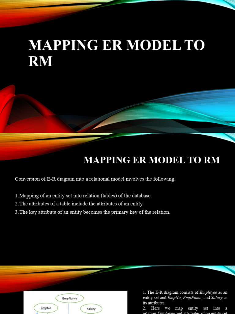 Mapping ER Model To RM | PDF | Relational Model | Computer Data Mapping ER Model To RM | PDF | Relational Model | Computer Data