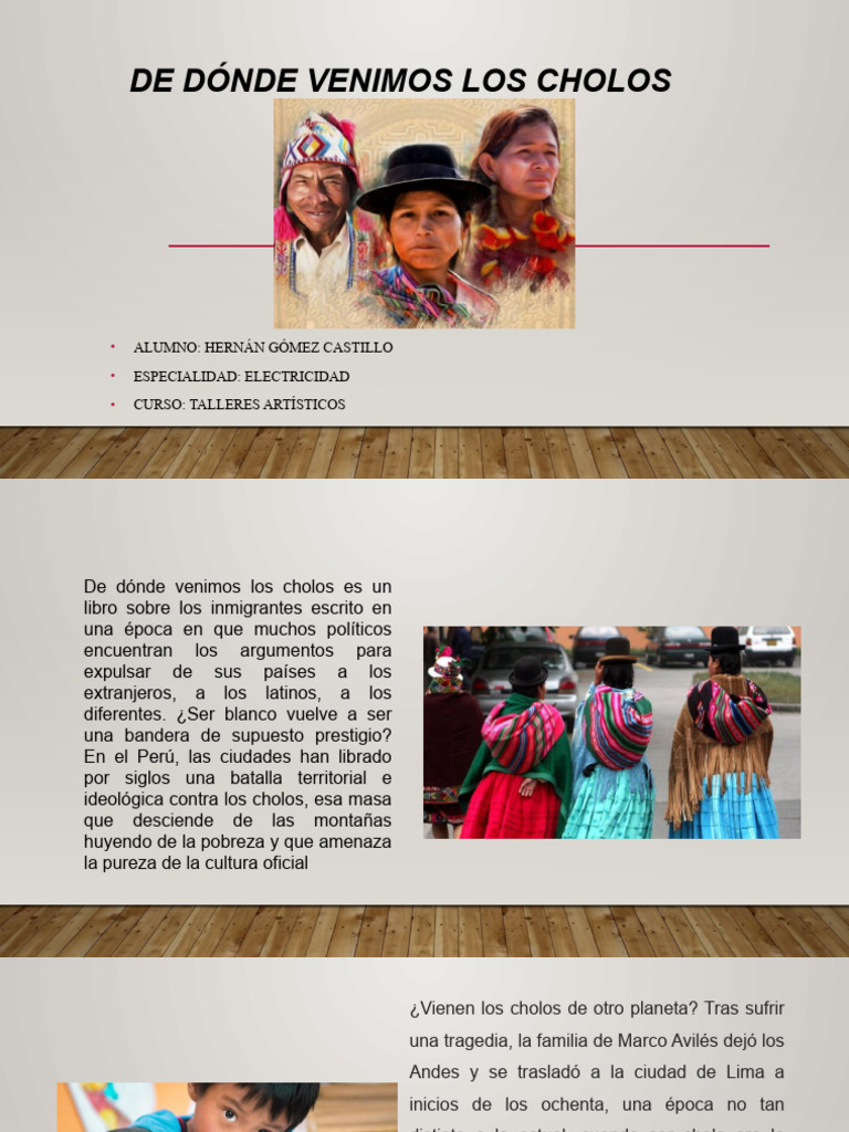 Orígenes y luchas de los cholos en Perú | PDF | Inmigración