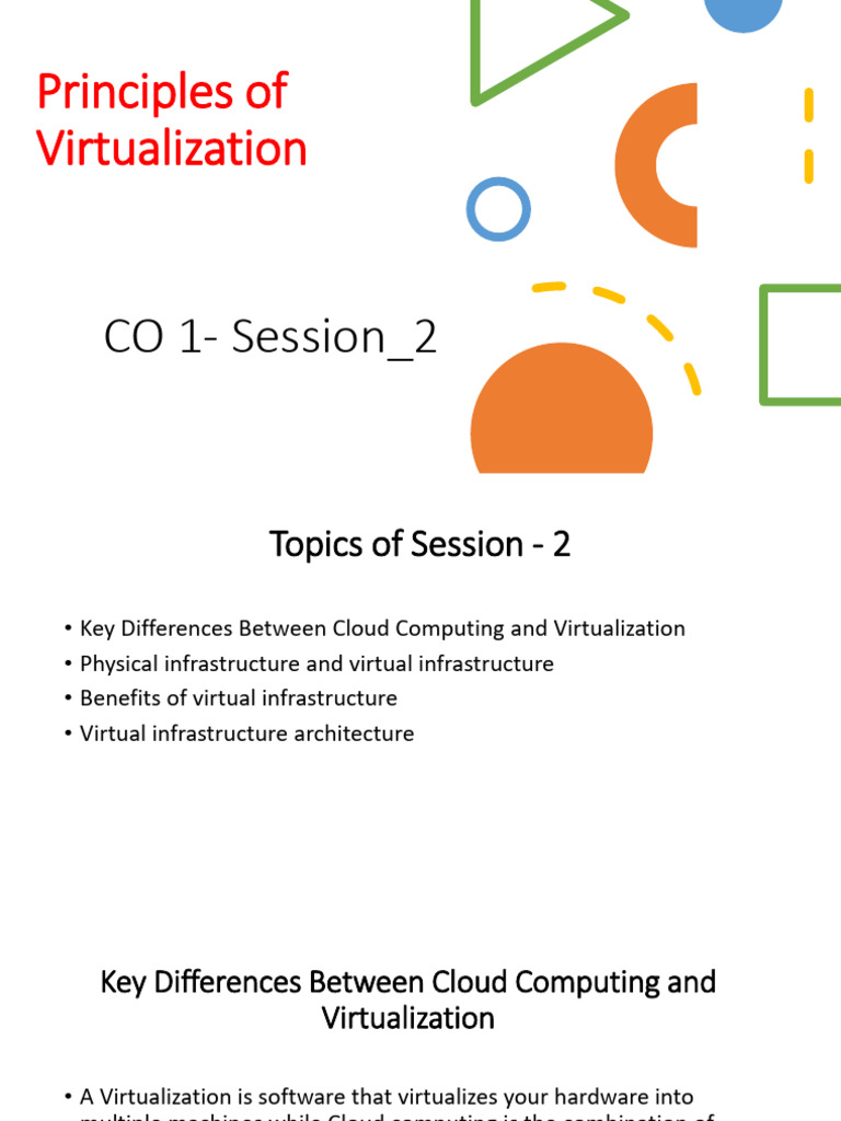 Virtualization vs. Cloud Computing Explained | PDF | Virtualization ...