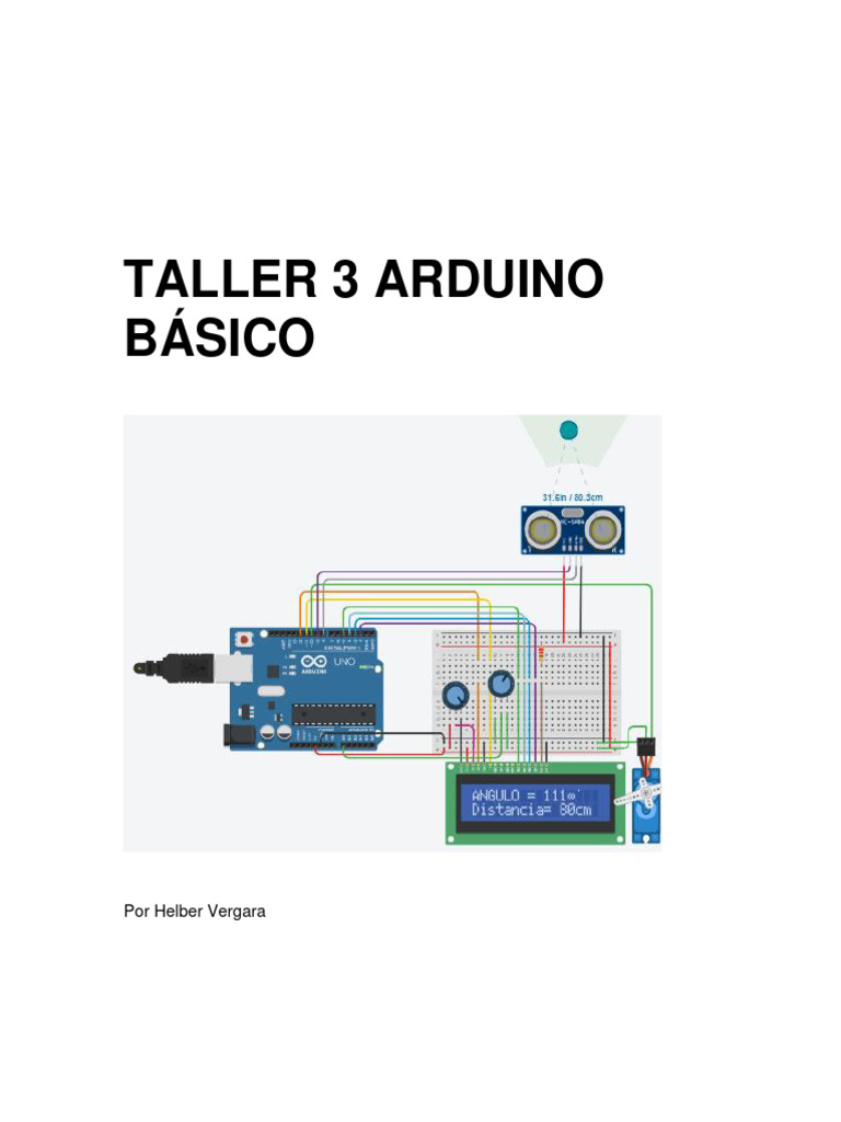 TALLER 3 ARDUINO BÁSICO Sensores, LCD y Comunicaciones | PDF | Arduino | Monitor de computadora