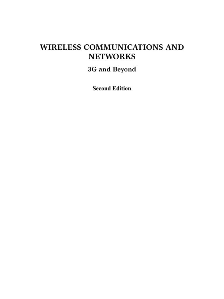 Wireless Communications and Networks 3g and Beyond 2nbsped 9781259062735 Compress | PDF ...