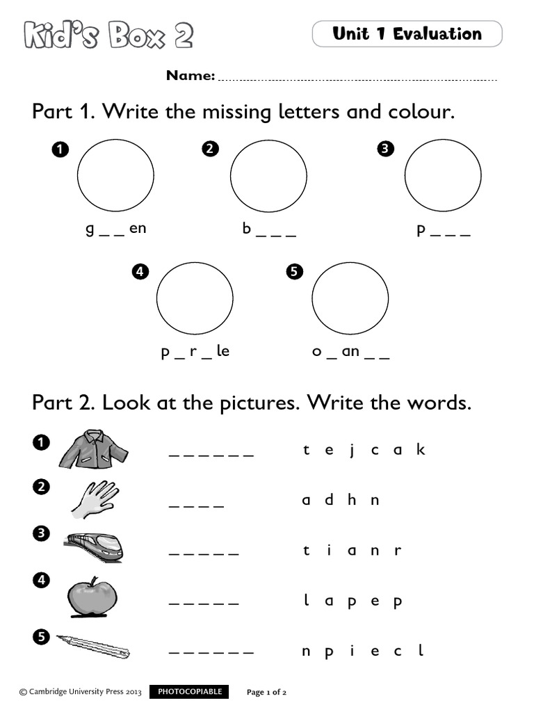 Tests Unit 1-2 | PDF