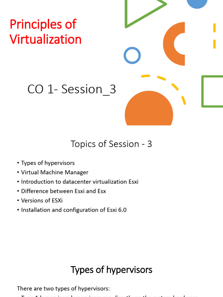 PV - CO-1 Session - 3 | PDF | Virtualization | Computer Architecture