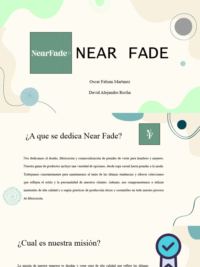 Near Fade Diapositivas | PDF | Moda | Economias