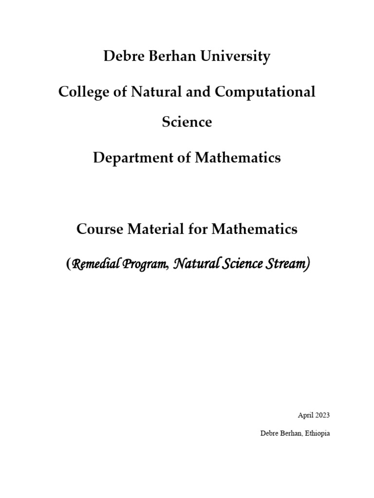 Mathematics For Natural Science | PDF | Matrix (Mathematics) | Function ...