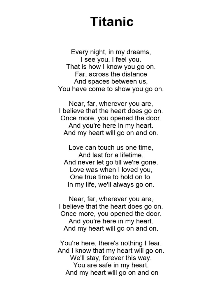 Titanic | PDF | Poetry