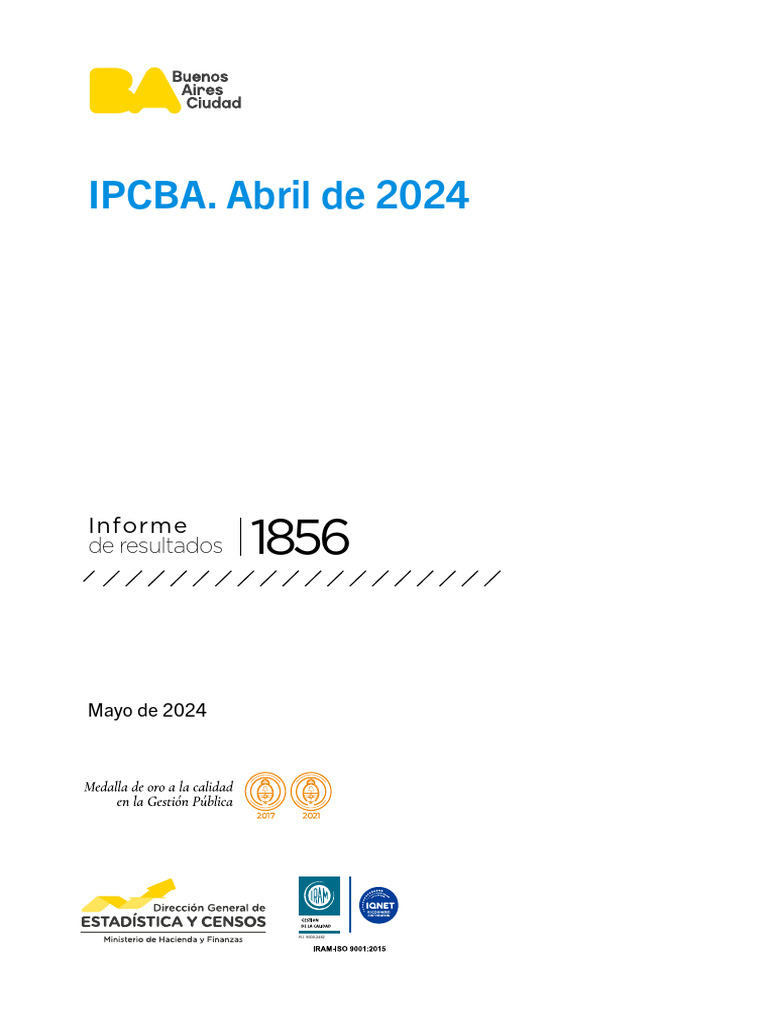 IPC Caba Abril 2024 | PDF | Panes | Alimentos