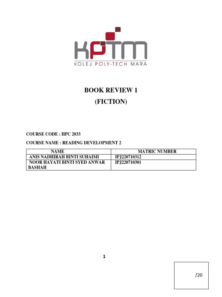 Book Review 1 Fiction | PDF | Poetry | General Fiction