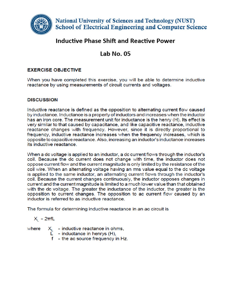 Actual Lab 5 | PDF | Inductance | Electrical Network