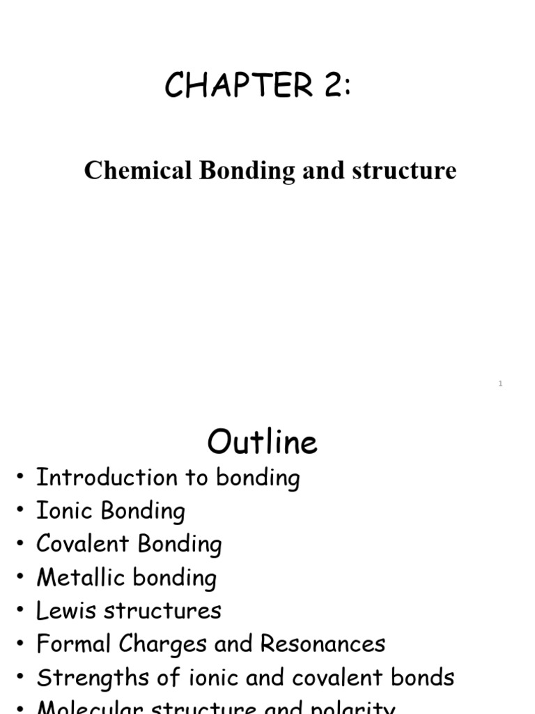 Chapter Two Chemical BondinG ED | PDF | Chemical Bond | Ion